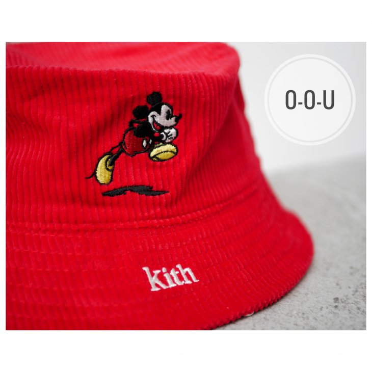 KITH X DISNEY MICKEY CORDUROY BUCKET HAT | O-O-U จำหน่ายสินค้าแฟชั่น