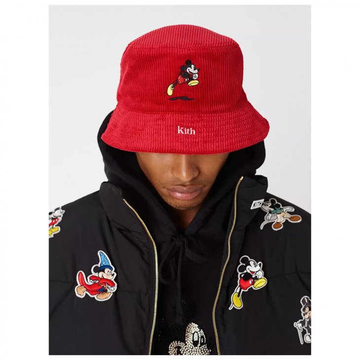KITH X DISNEY MICKEY CORDUROY BUCKET HAT | O-O-U จำหน่ายสินค้าแฟชั่น