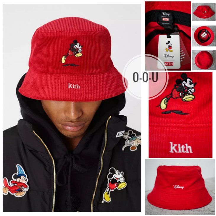 KITH X DISNEY MICKEY CORDUROY BUCKET HAT | O-O-U จำหน่ายสินค้าแฟชั่น